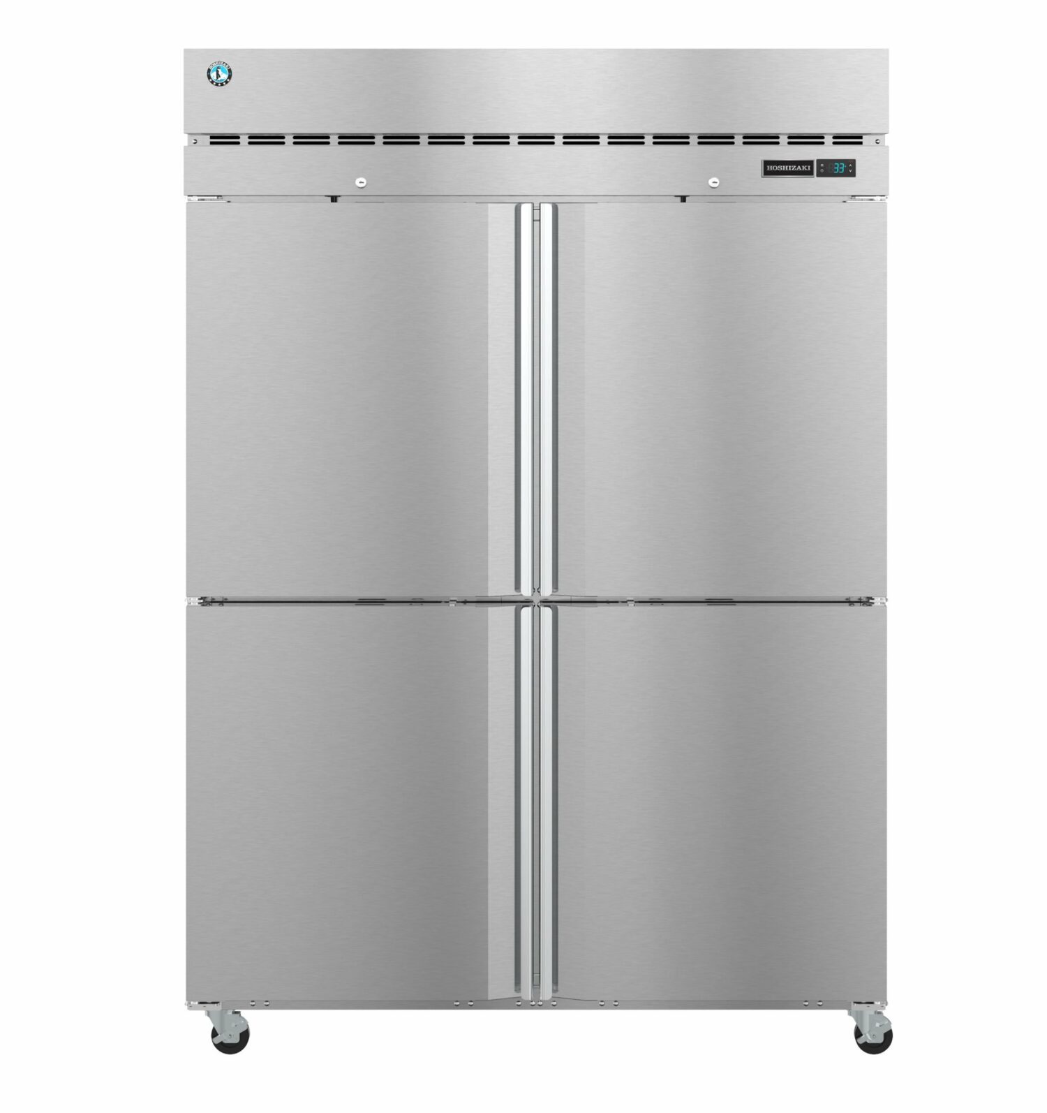 R2A-HS, Refrigerator, Two Section Upright, Half Stainless Doors with ...
