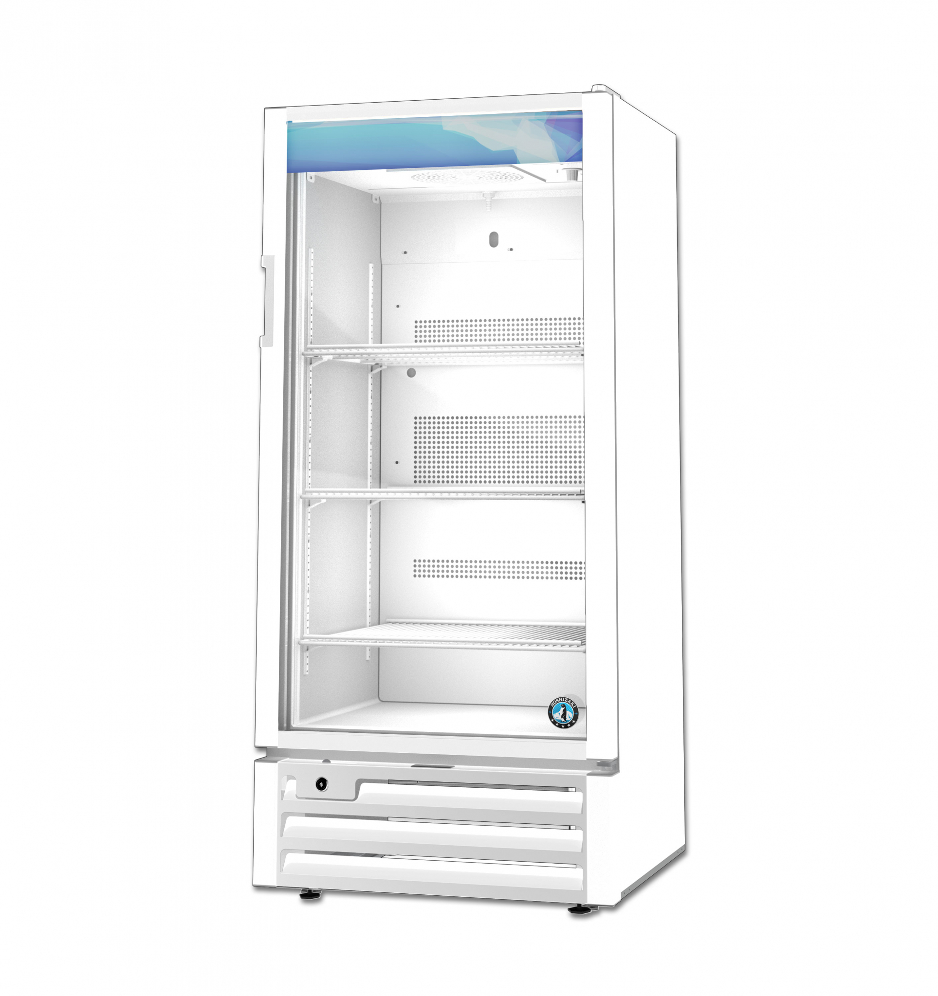 RM-10-HC-WHT, Refrigerator, Single Section Glass Door Merchandiser – White Exterior | Hoshizaki ...
