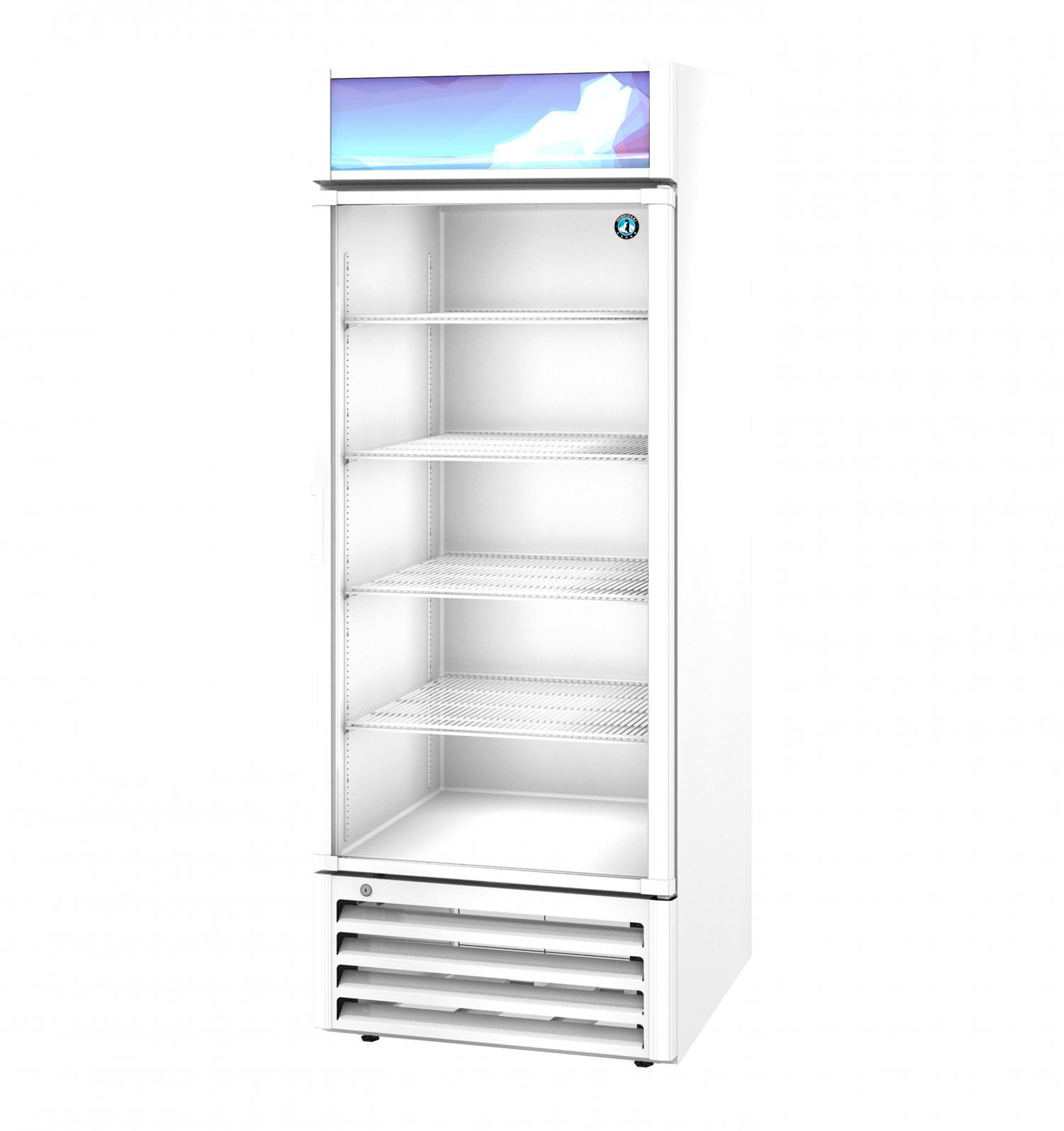 RM-26-HC-WHT, Refrigerator, Single Section Glass Door Merchandiser – White Exterior | Hoshizaki ...