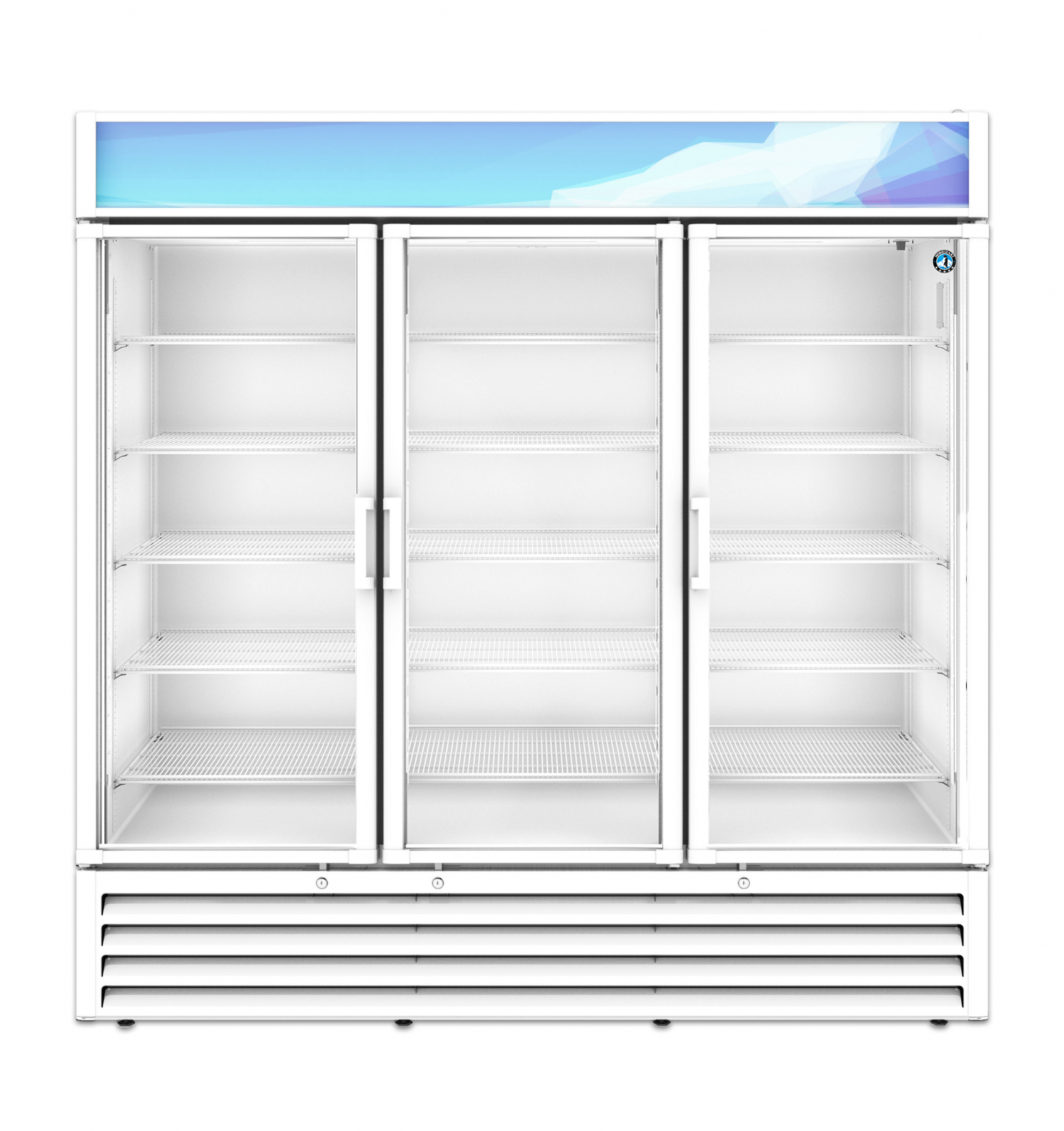 RM-65-HC-WHT, Refrigerator, Three Section Glass Door Merchandiser – White Exterior | Hoshizaki ...