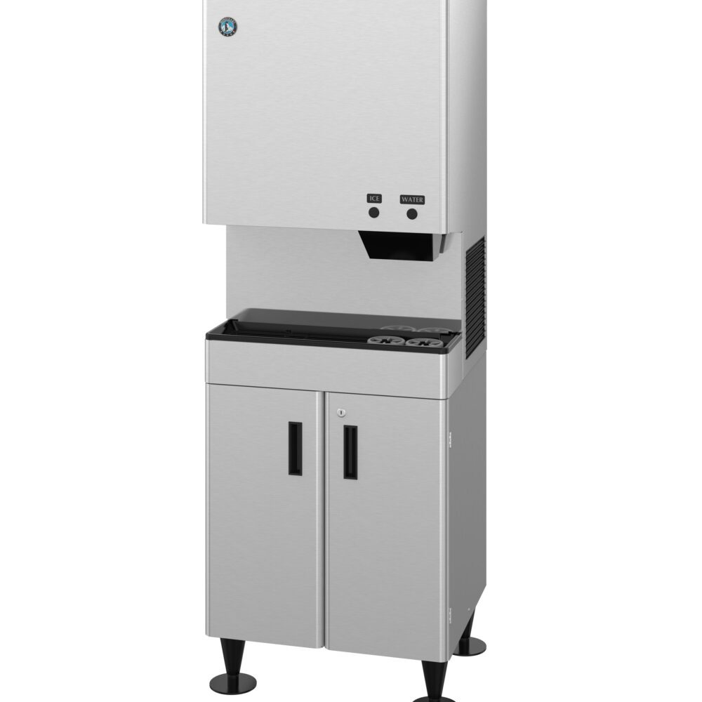 DCM-300BAK, Cubelet Ice Machine and Water Dispenser, Air-cooled, Built ...