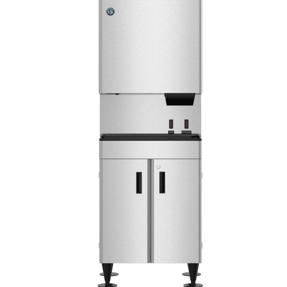 DCM-500BAK-OS, Cubelet Ice Machine and Water Dispenser, Air-cooled, Hands Free, Built-in Storage ...