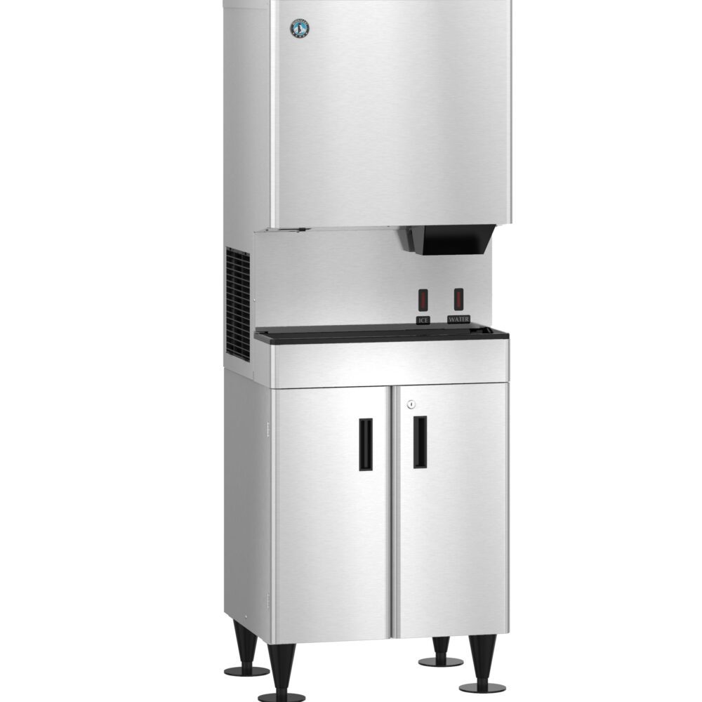 DCM-500BAK-OS, Cubelet Ice Machine and Water Dispenser, Air-cooled, Hands Free, Built-in Storage ...